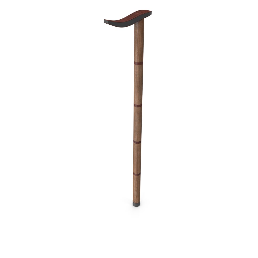 3D Model Traditional Wooden Cane - TurboSquid 2314292