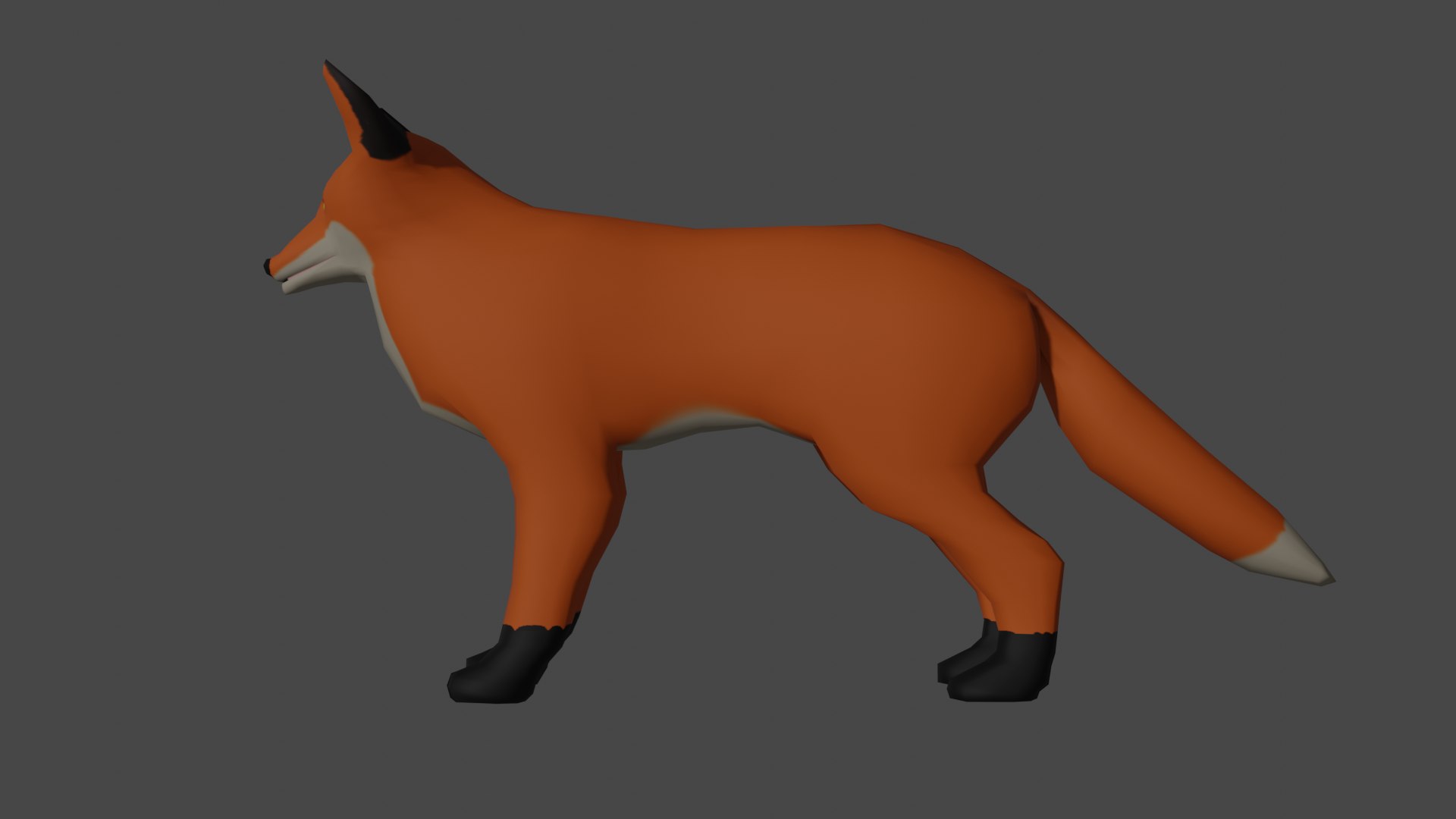3D Model LowPoly Fox - TurboSquid 2035598