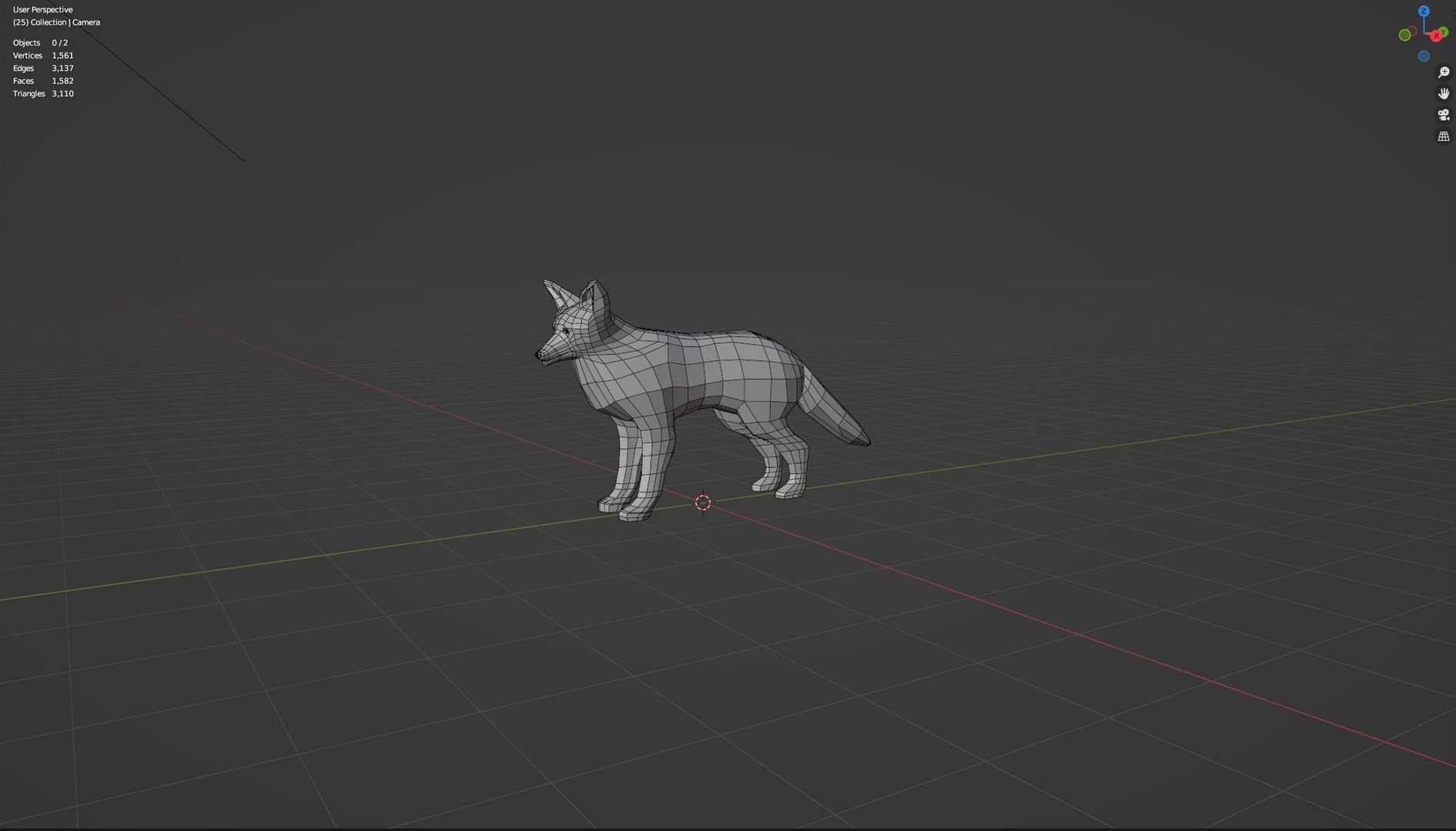3D Model LowPoly Fox - TurboSquid 2035598