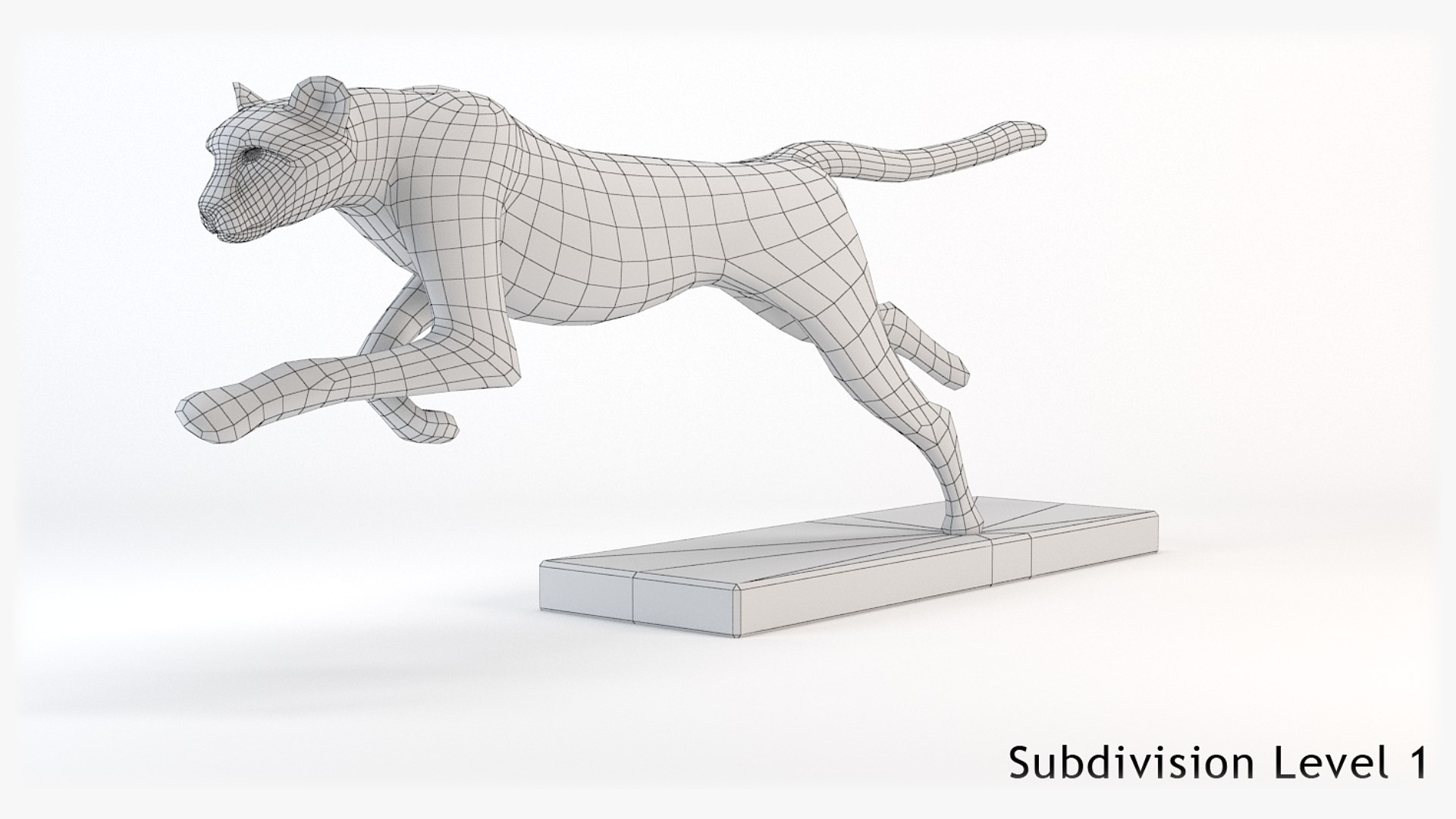 Running Cheetah Sculpture 3D Model - TurboSquid 2174199