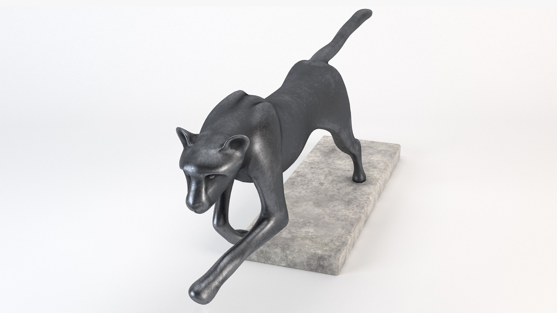 Running Cheetah Sculpture 3D Model - TurboSquid 2174199