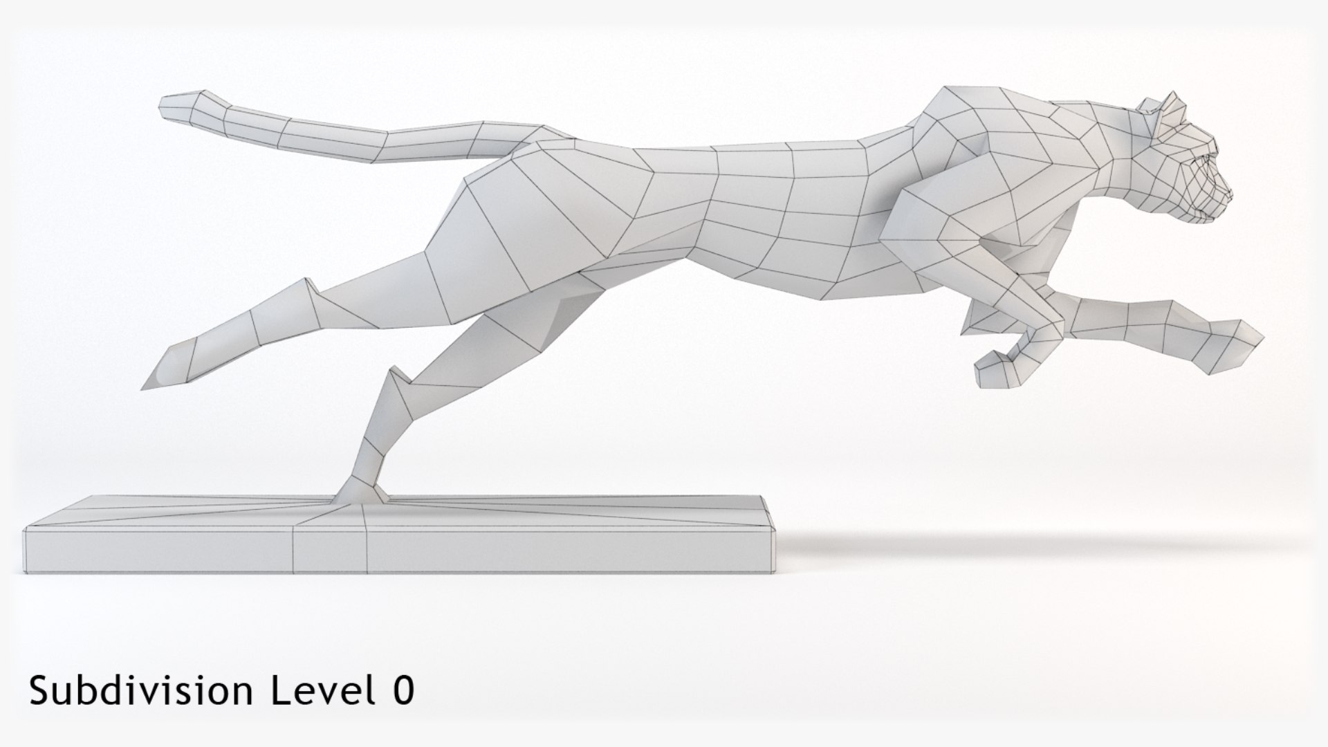 Running Cheetah Sculpture 3D Model - TurboSquid 2174199