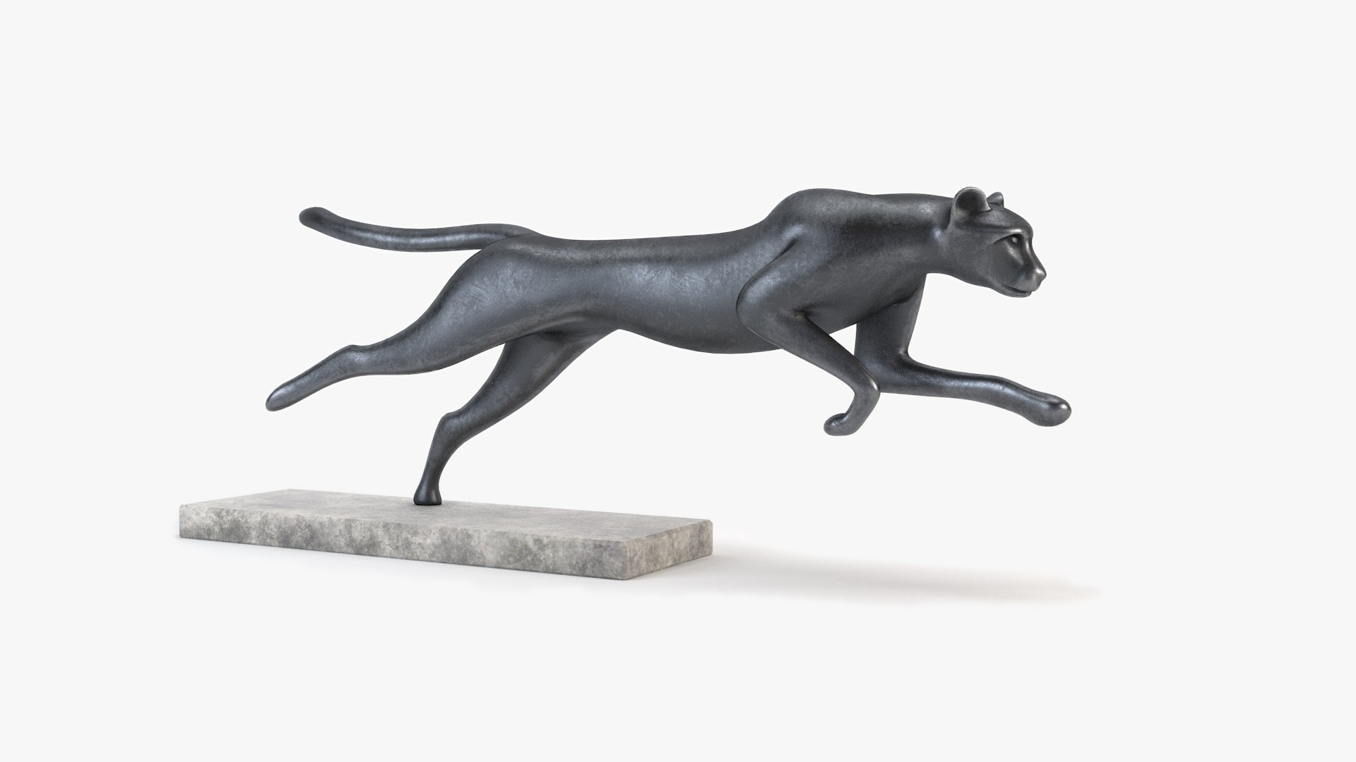 Running Cheetah Sculpture 3D Model - TurboSquid 2174199