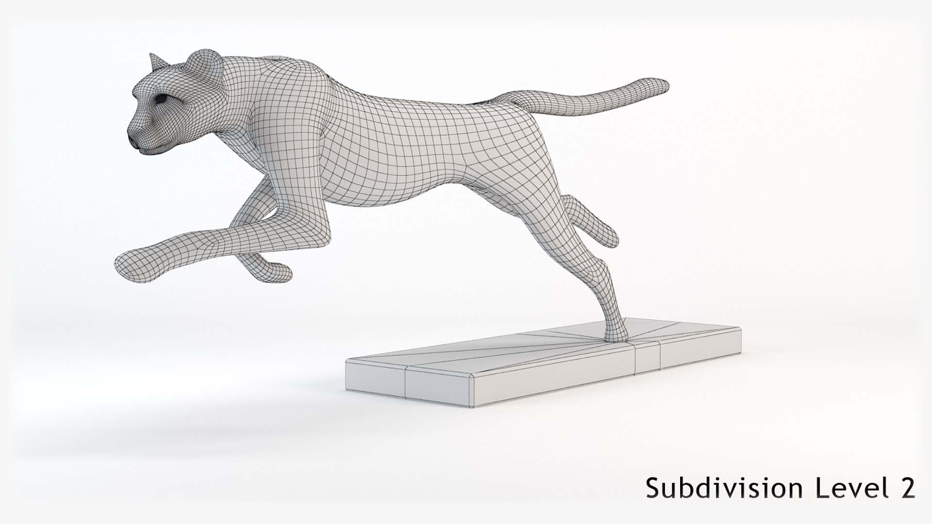 Running Cheetah Sculpture 3D Model - TurboSquid 2174199
