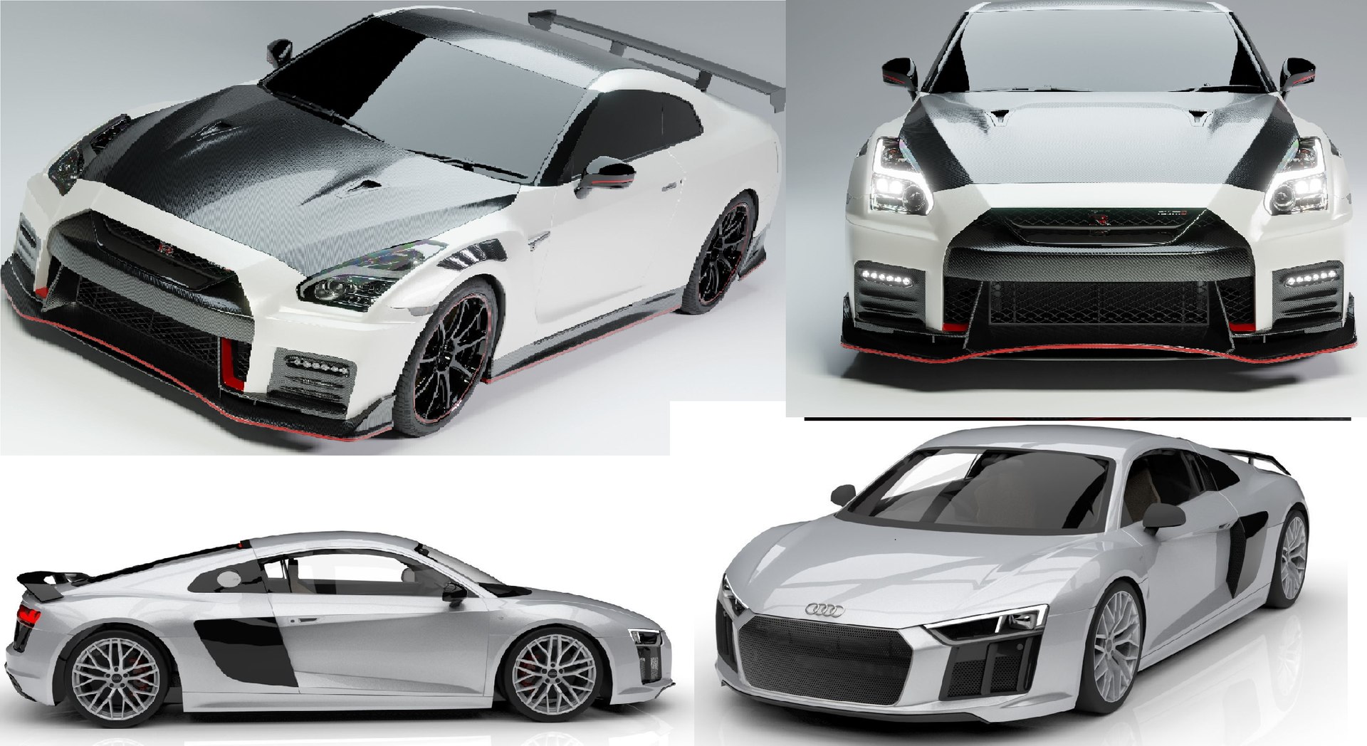 3D Collection Audi and GTR - TurboSquid 2108515