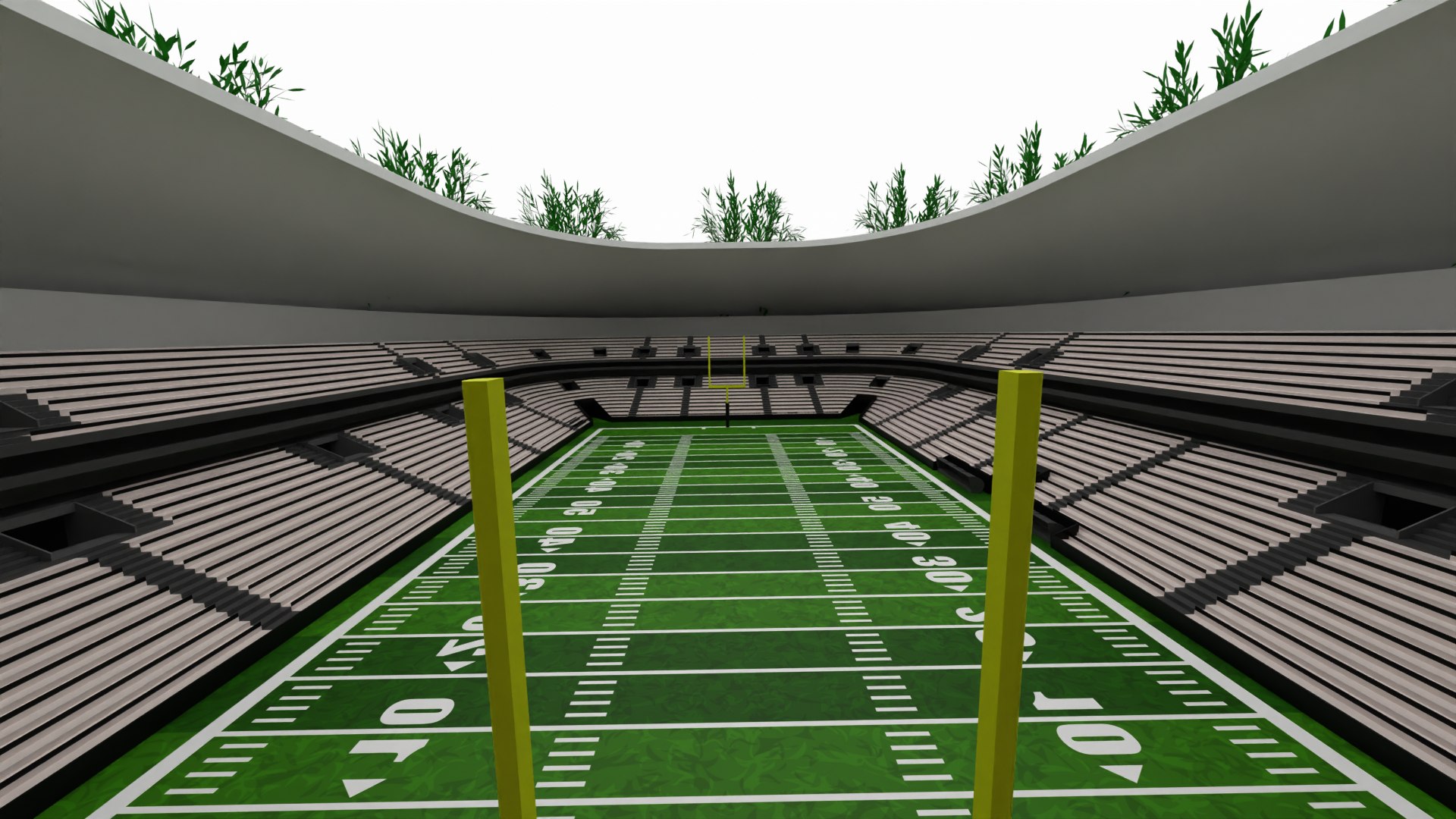 3D American Football Stadium Model - TurboSquid 2034406