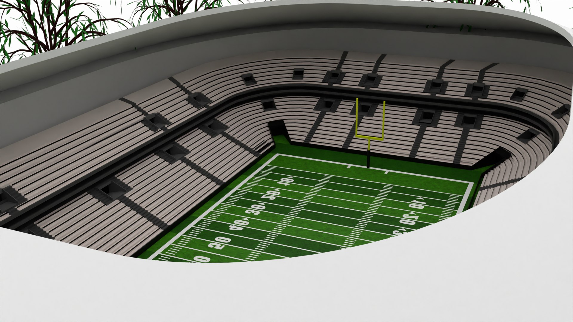 3D American Football Stadium Model - TurboSquid 2034406