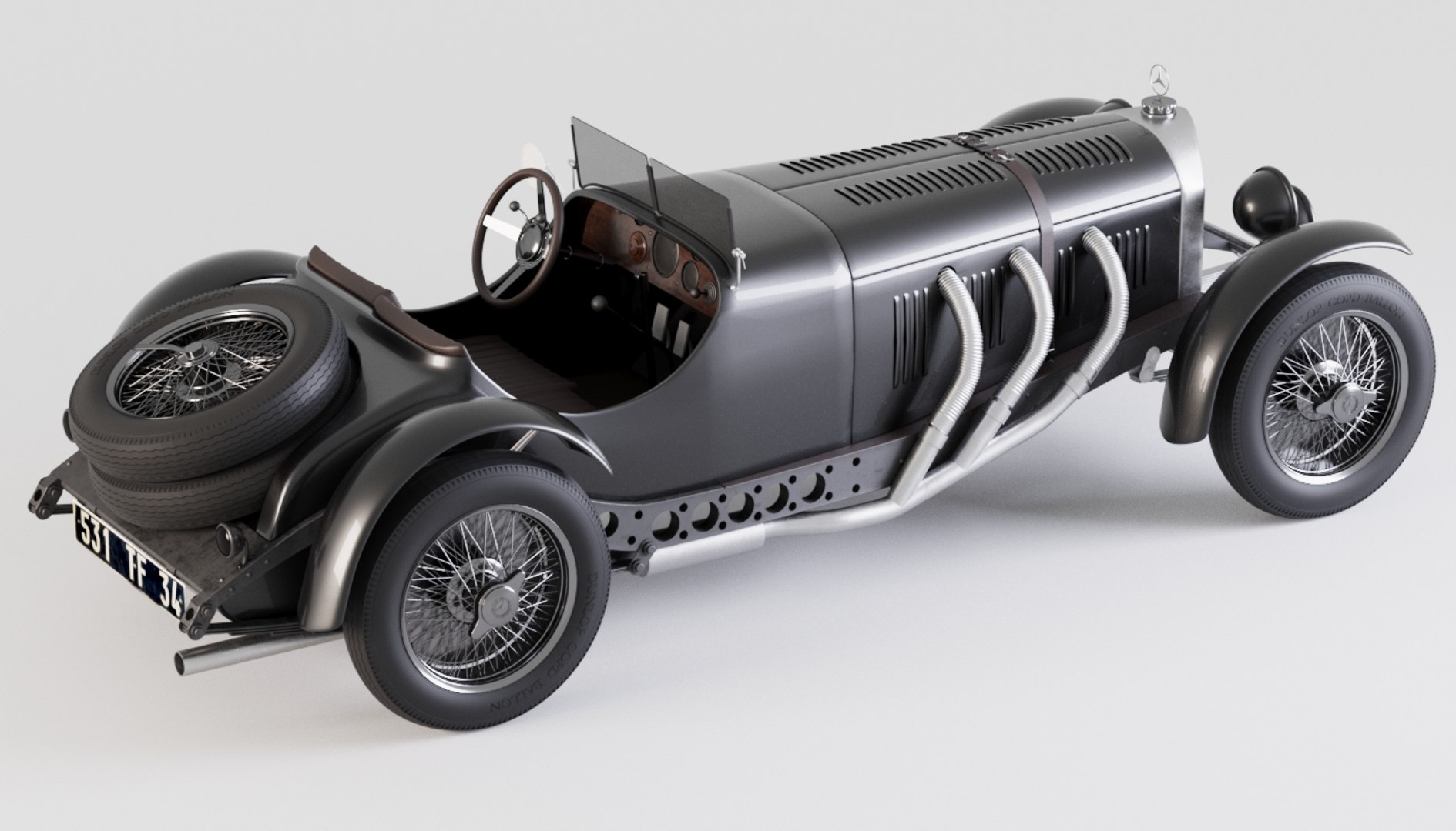 3D Mercedes Sskl 1929 Model - TurboSquid 1282323