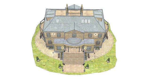 3D - manor house model - TurboSquid 1694796