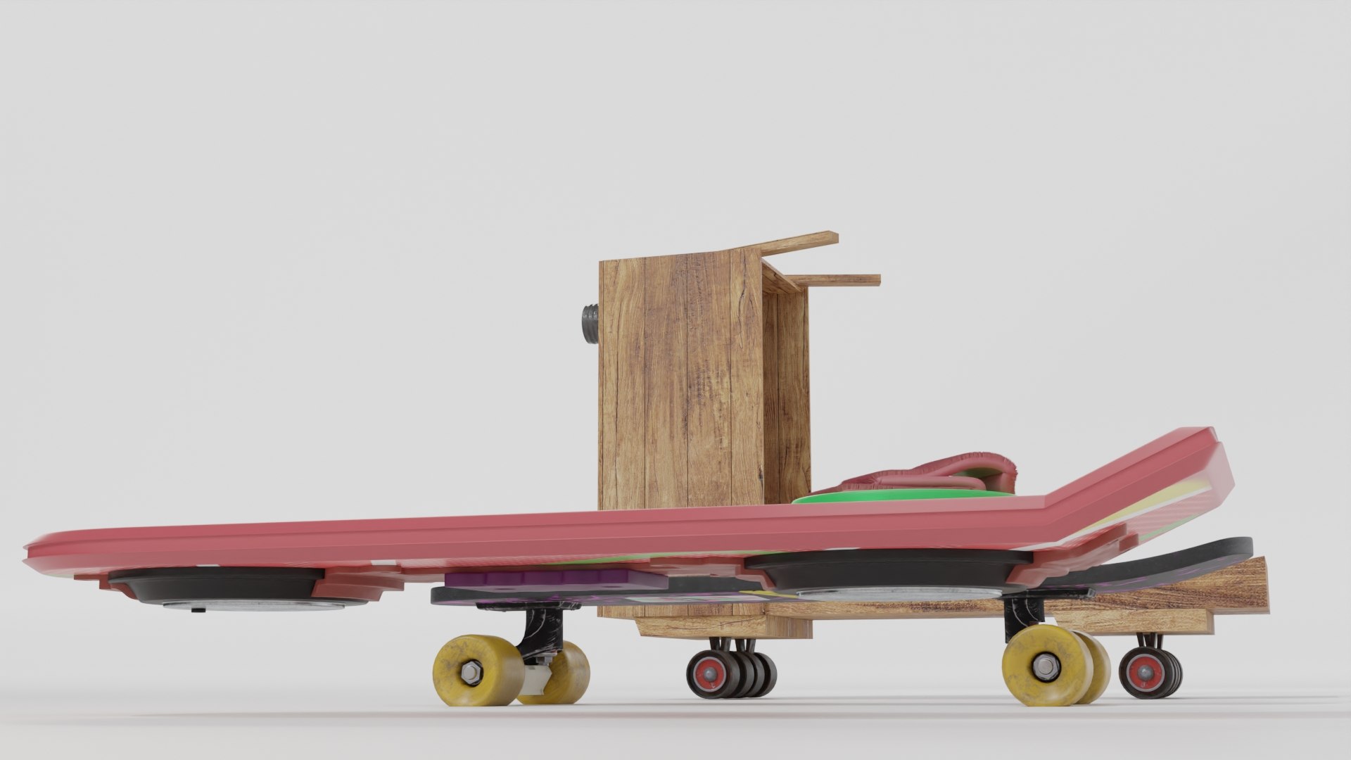 Set Hoverboard from the movies Back to the Future Part I II III 1955 ...