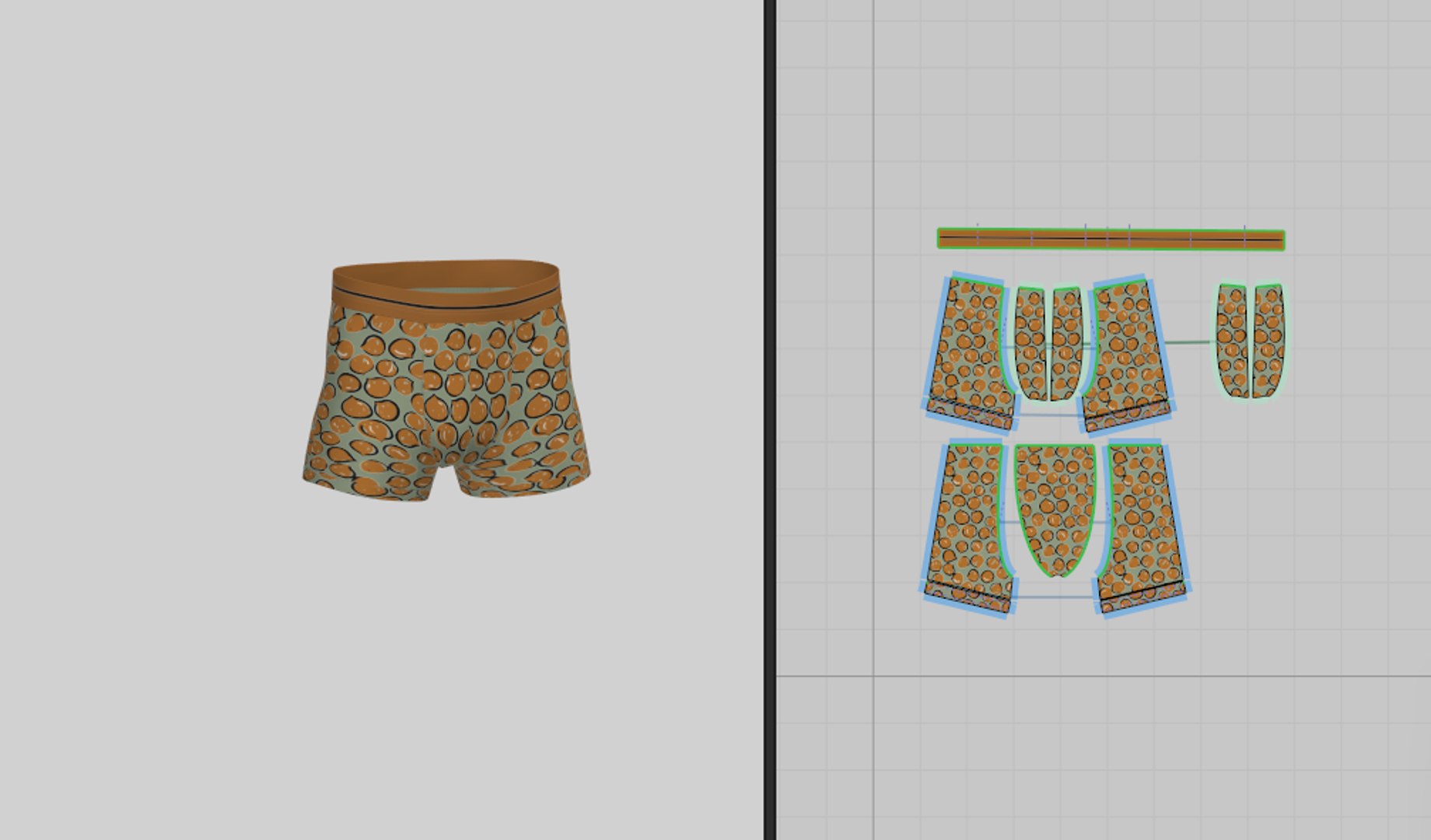 3D-CLO Men Patterned Underwear Design 3D model - TurboSquid 2155528