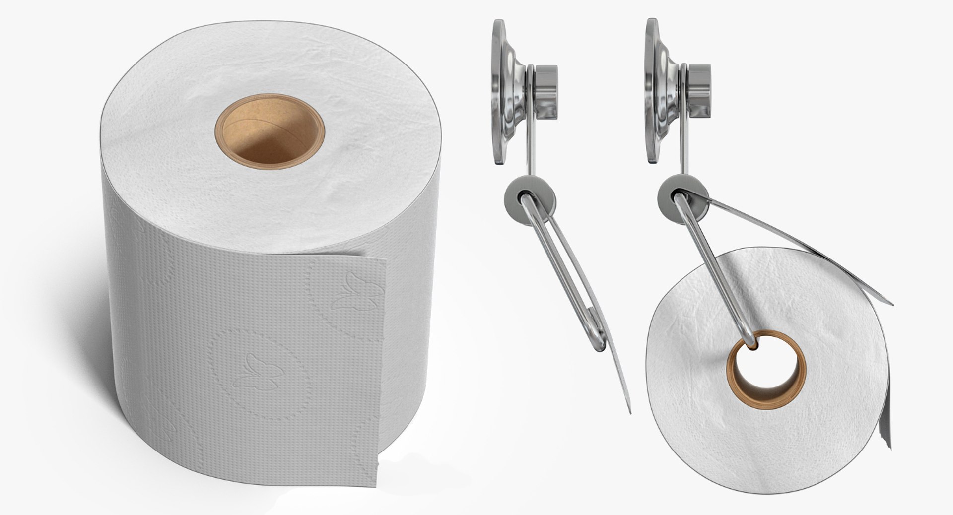 3D Toilet Paper Holder Model - TurboSquid 1215697