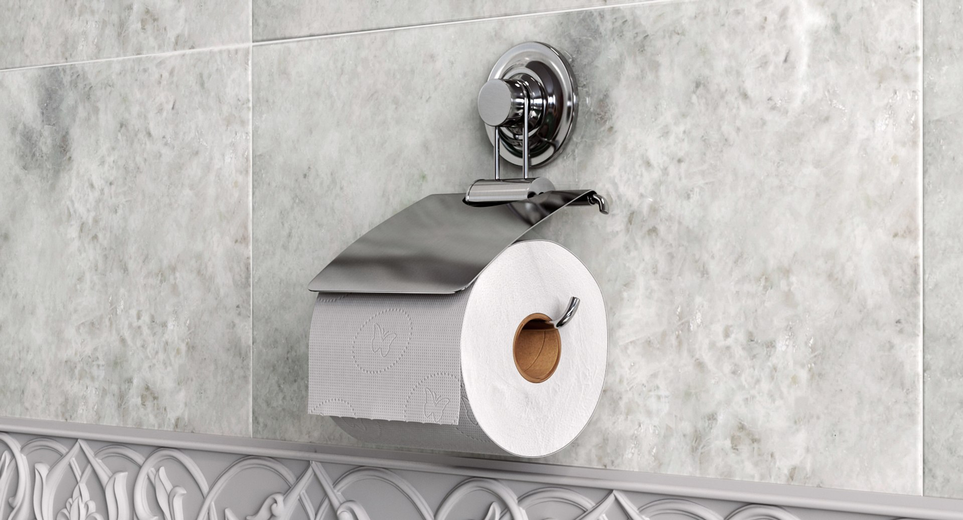 3D Toilet Paper Holder Model - TurboSquid 1215697
