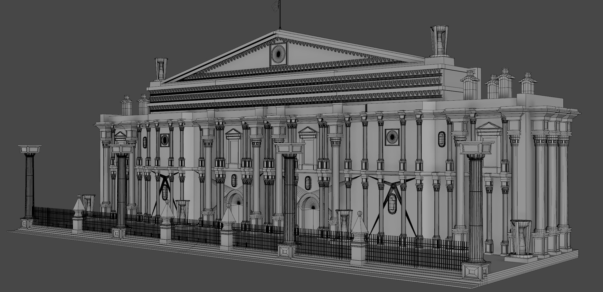 Classic Building V11 3D - TurboSquid 1837619