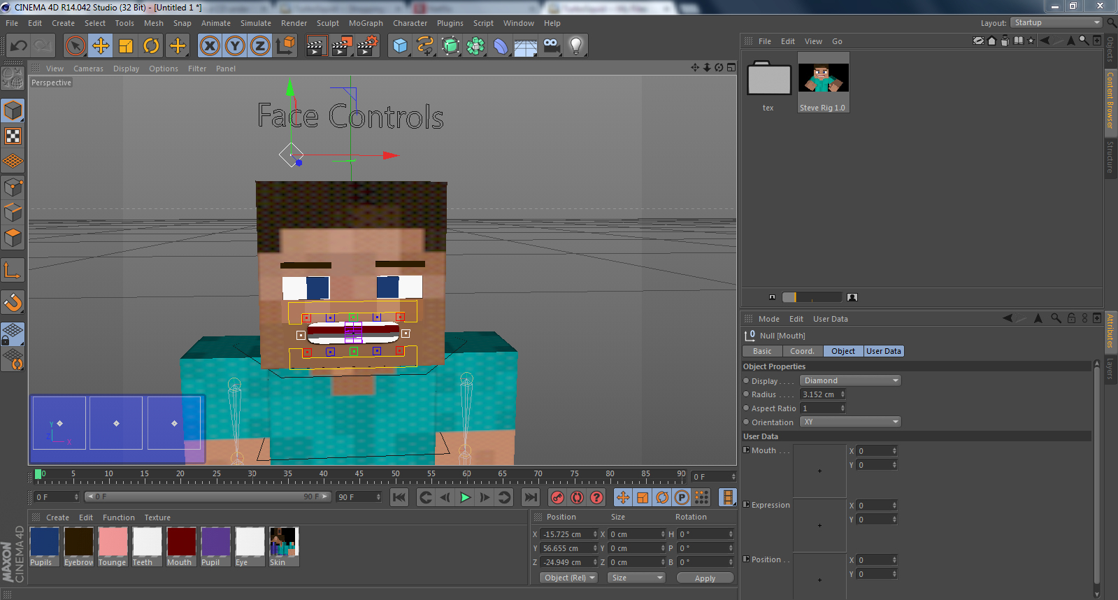 steve rig 3d 3ds