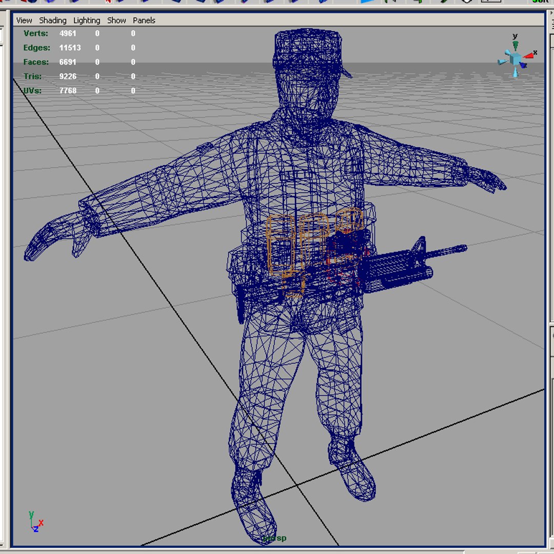 3d Ranger Army Model