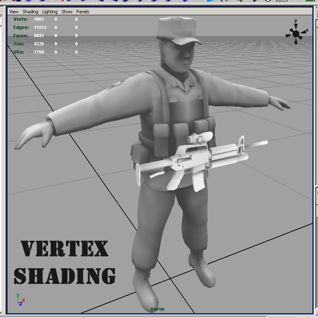 3d Ranger Army Model