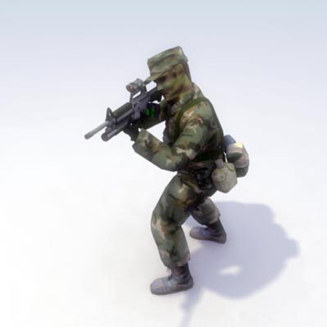 3d Ranger Army Model