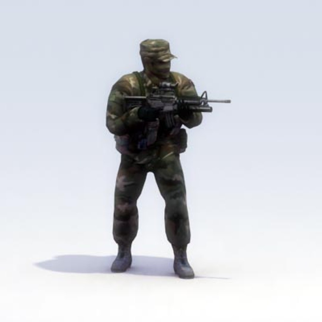 3d Ranger Army Model