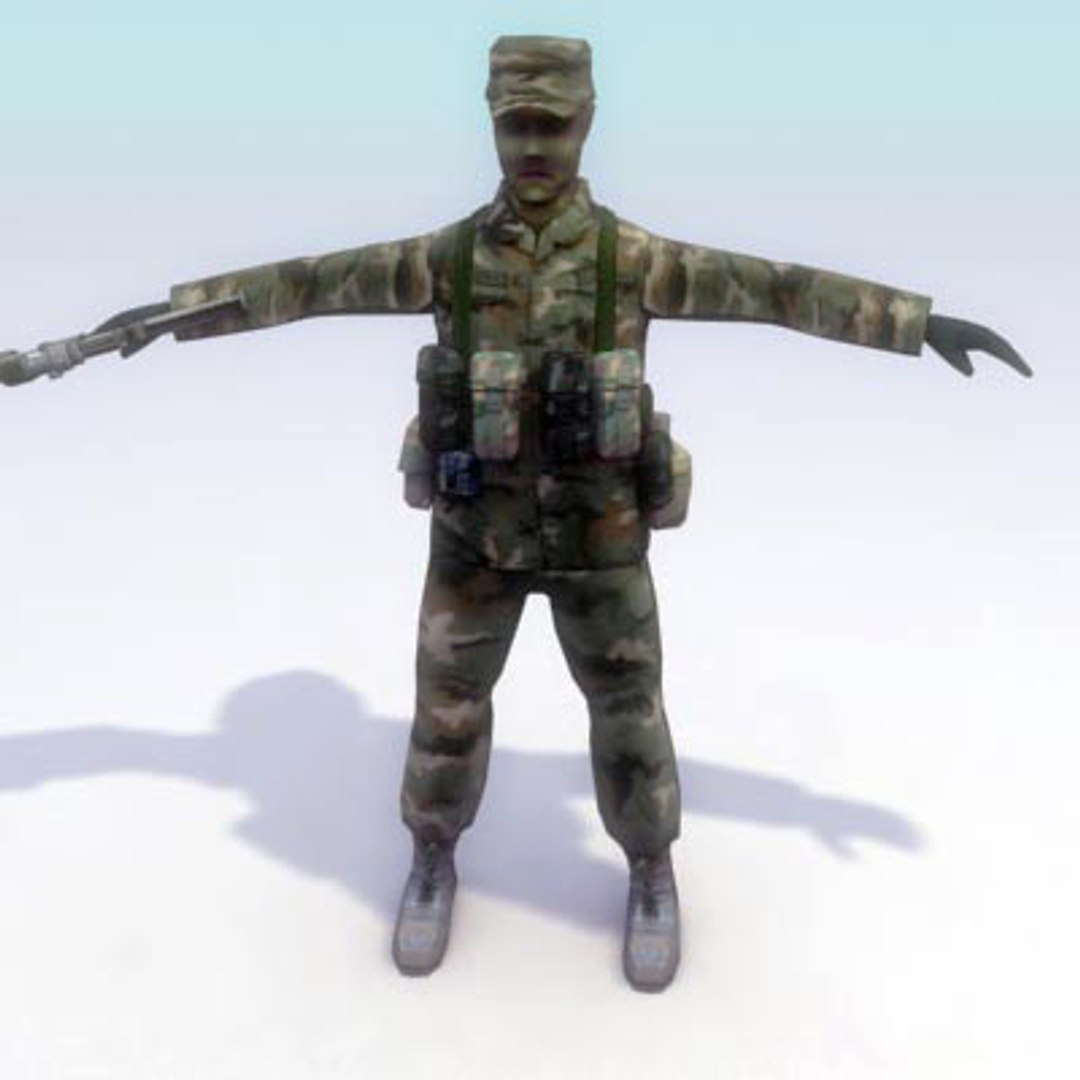 3d Ranger Army Model