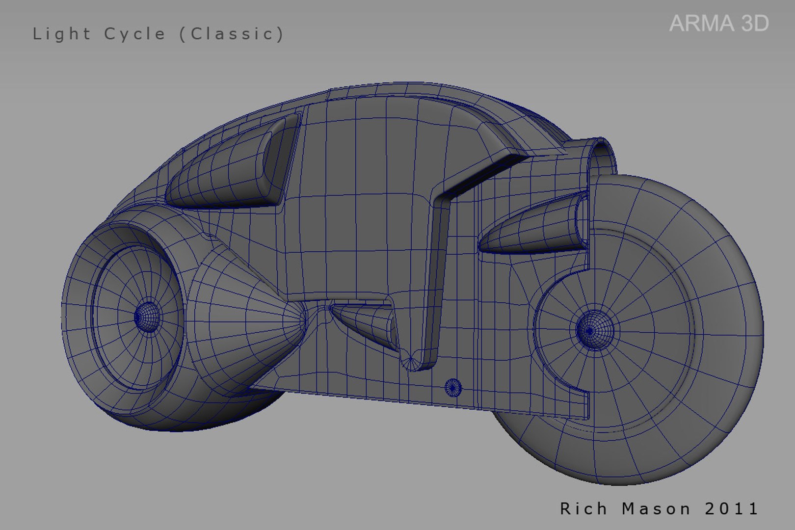 Light Cycle Tron 3d Obj