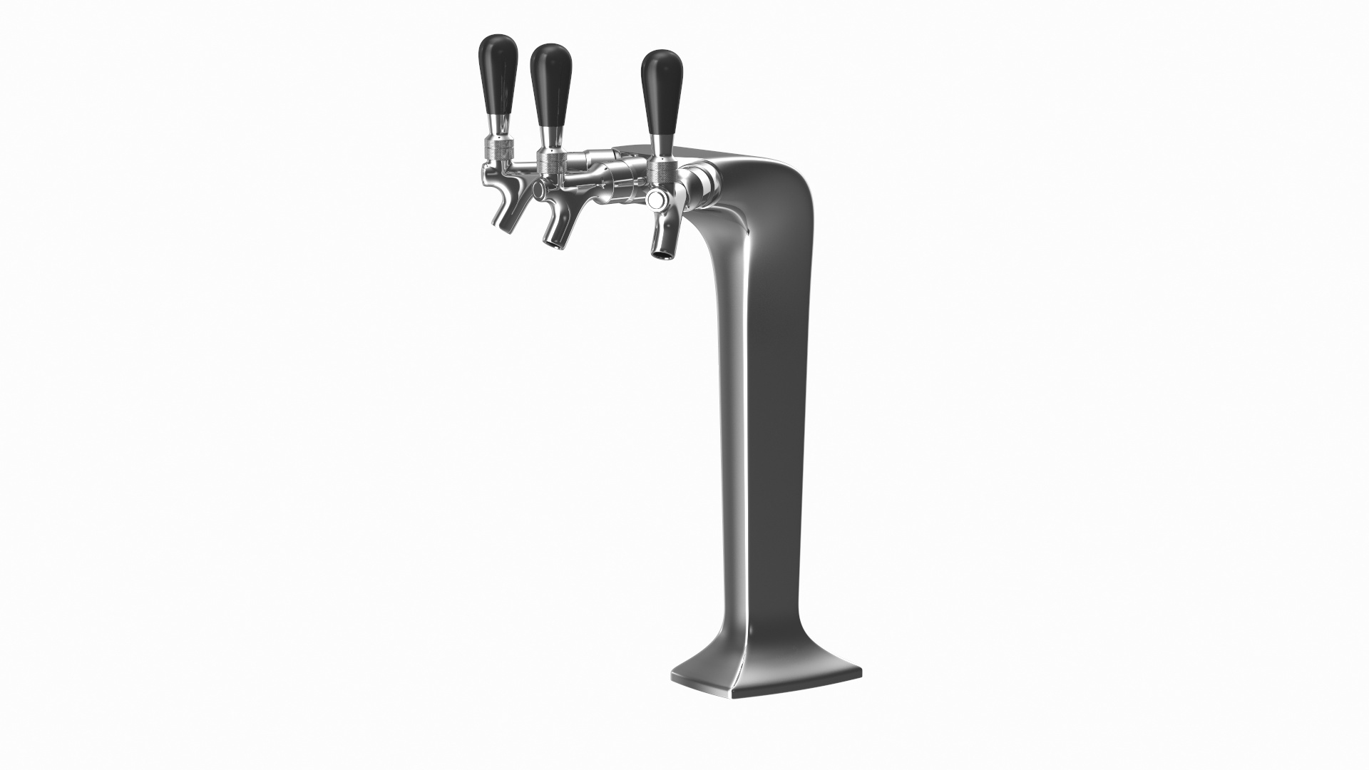 3D Triple Beer Tap Faucet - TurboSquid 1624503