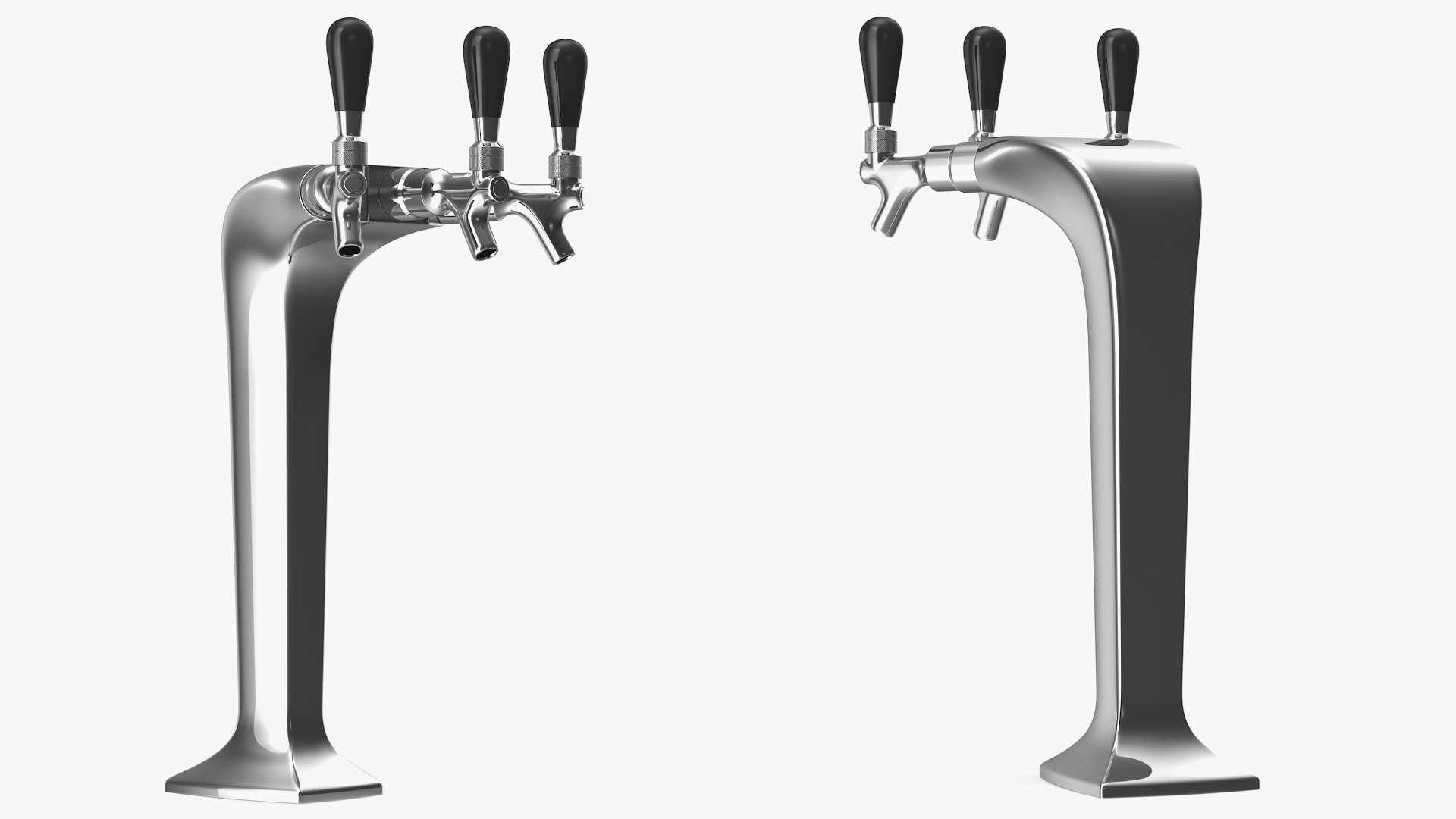 3D Triple Beer Tap Faucet - TurboSquid 1624503