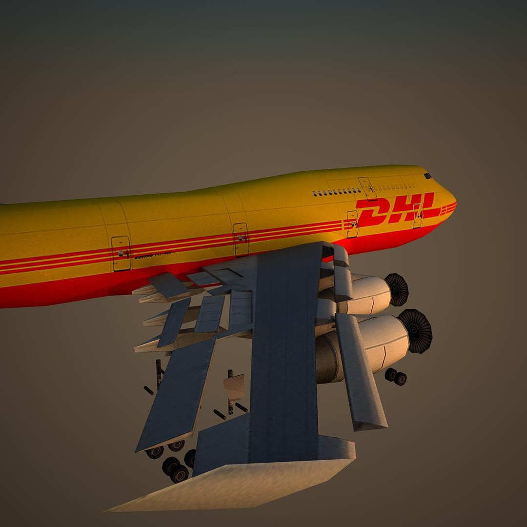 3d Boeing 747-400 Dhl