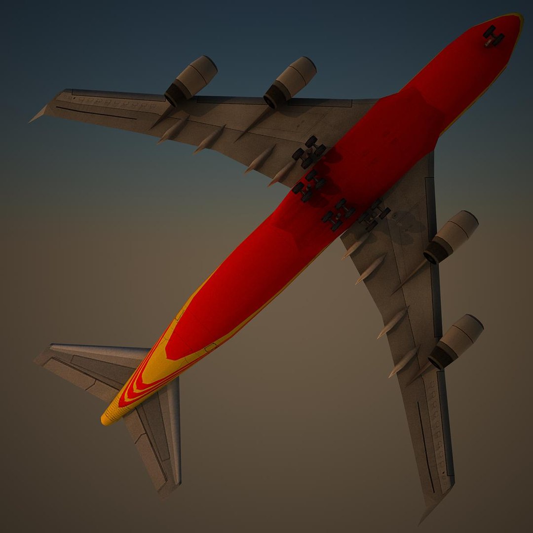 3d Boeing 747-400 Dhl