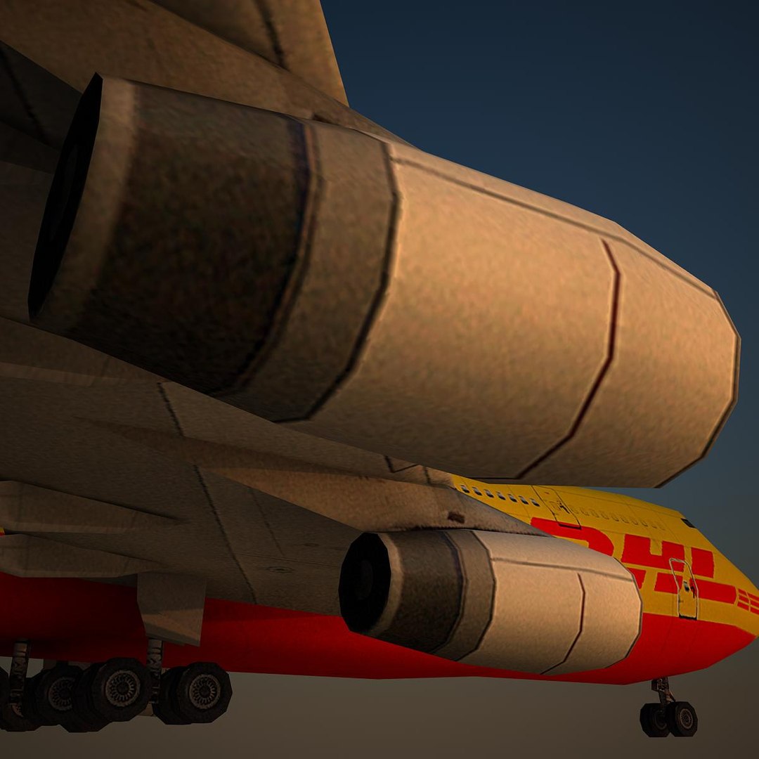 3d Boeing 747-400 Dhl