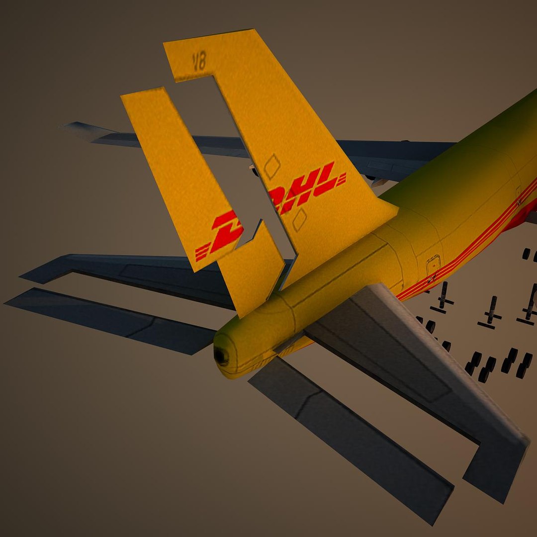 3d Boeing 747-400 Dhl