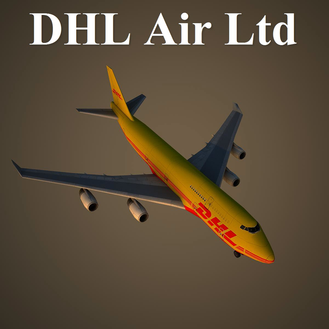 3d Boeing 747-400 Dhl