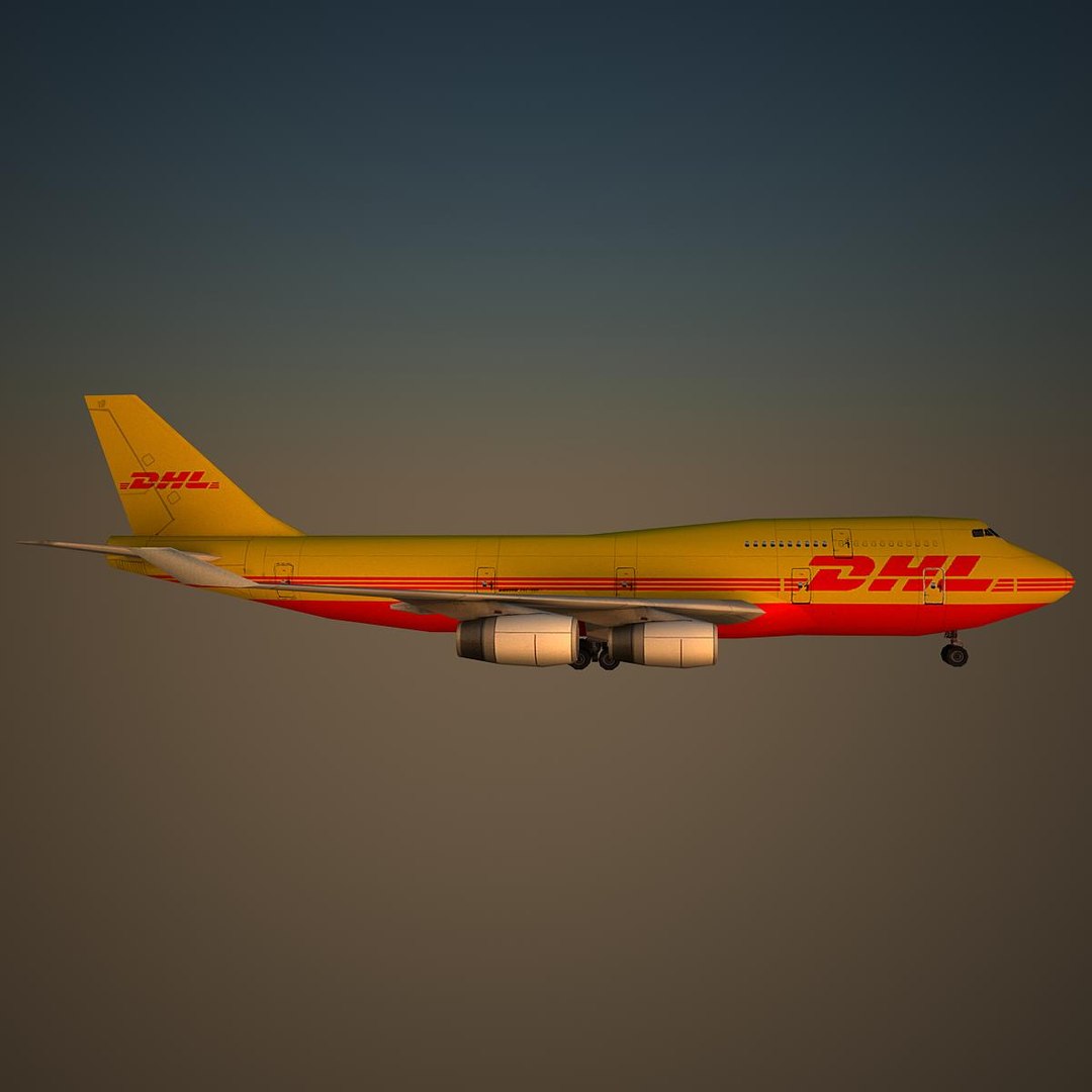 3d Boeing 747-400 Dhl