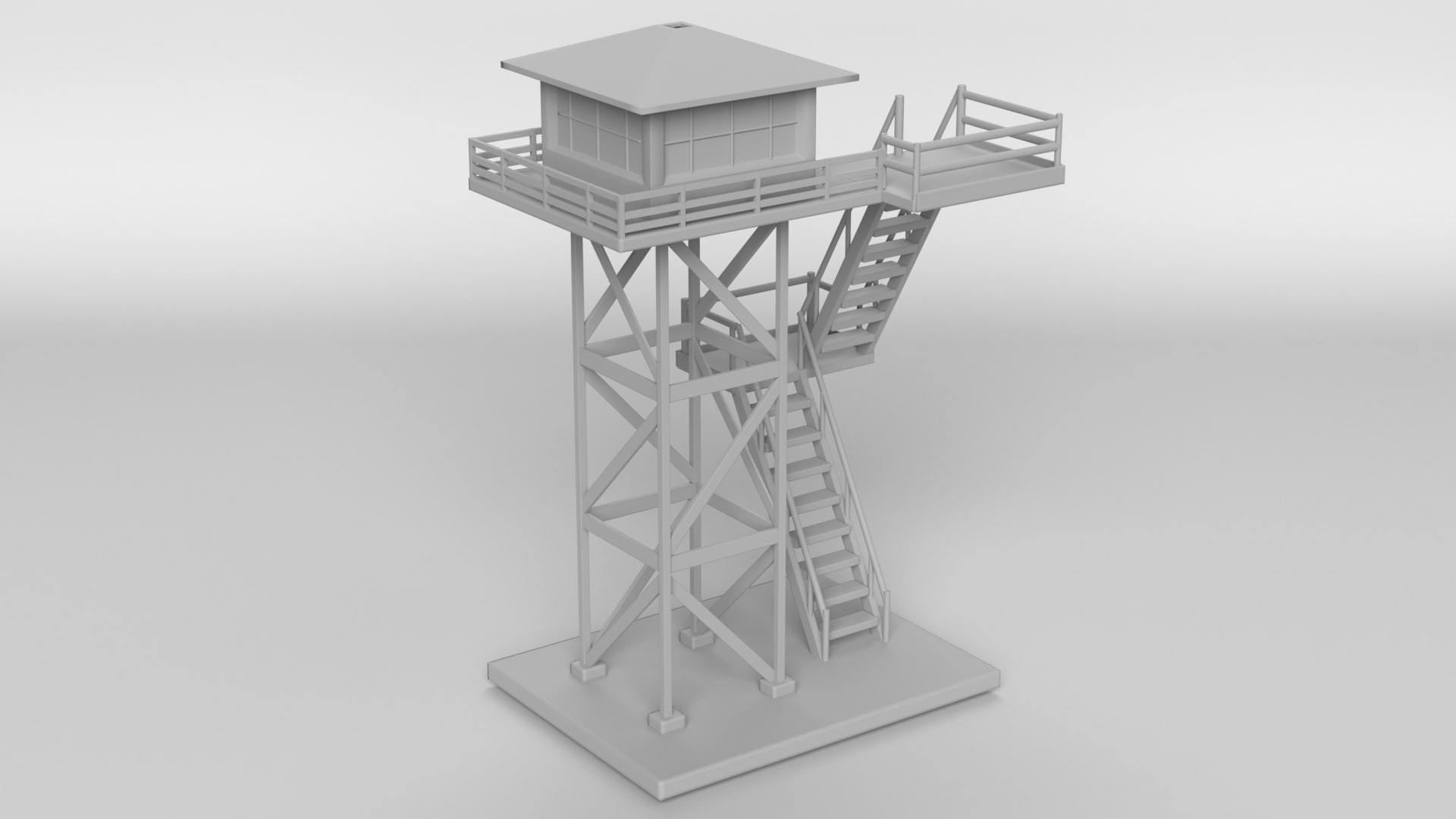 Watch Tower Model - TurboSquid 1617702