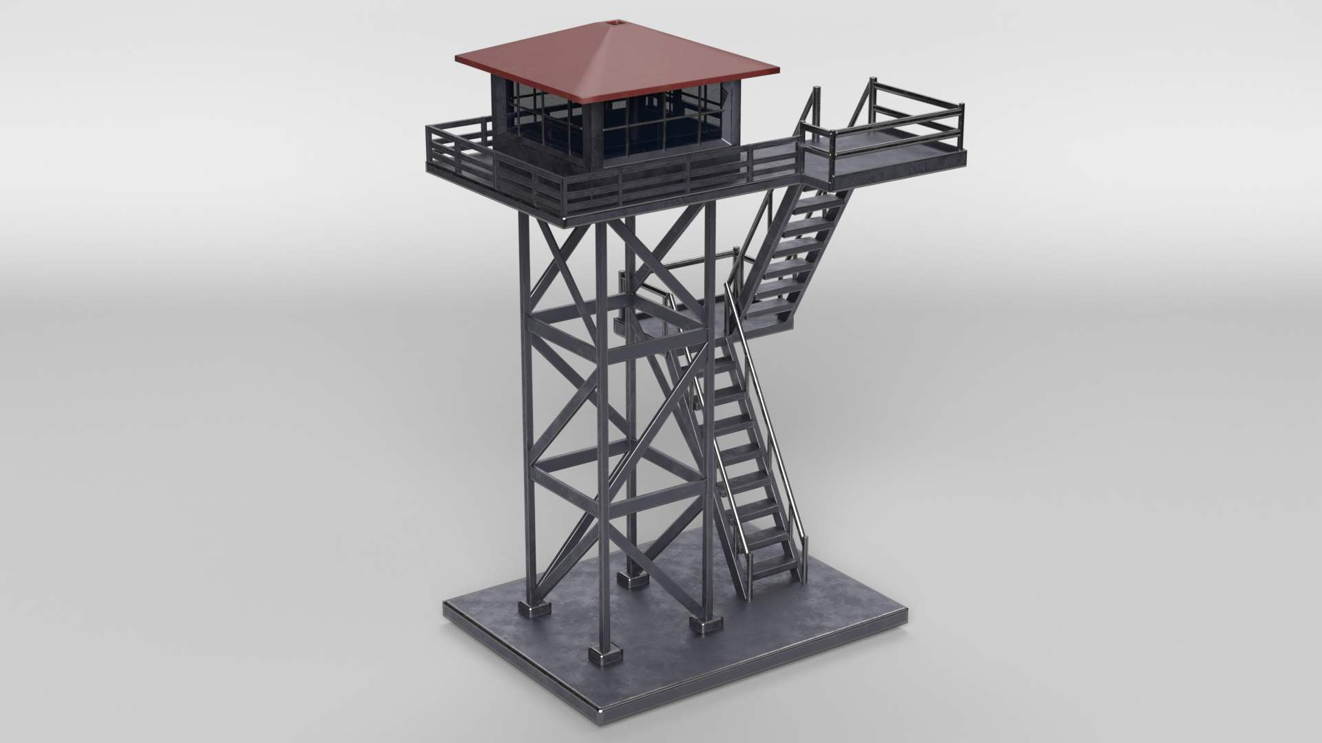 Watch Tower Model - TurboSquid 1617702