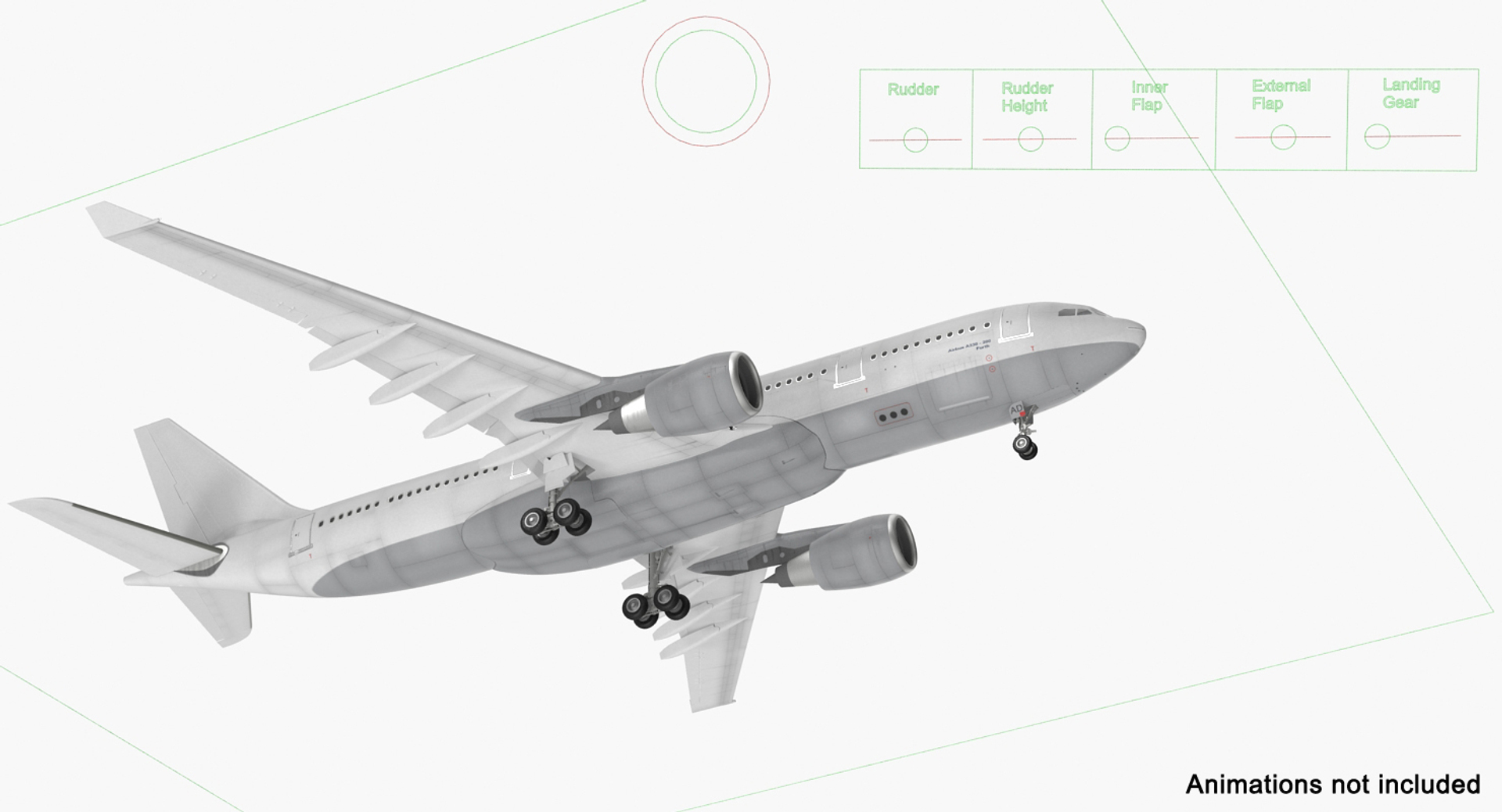 Jet Airliner Airbus A330-200 3D Model - TurboSquid 1234466
