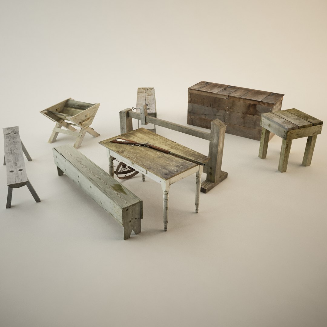 3d model antique props pack