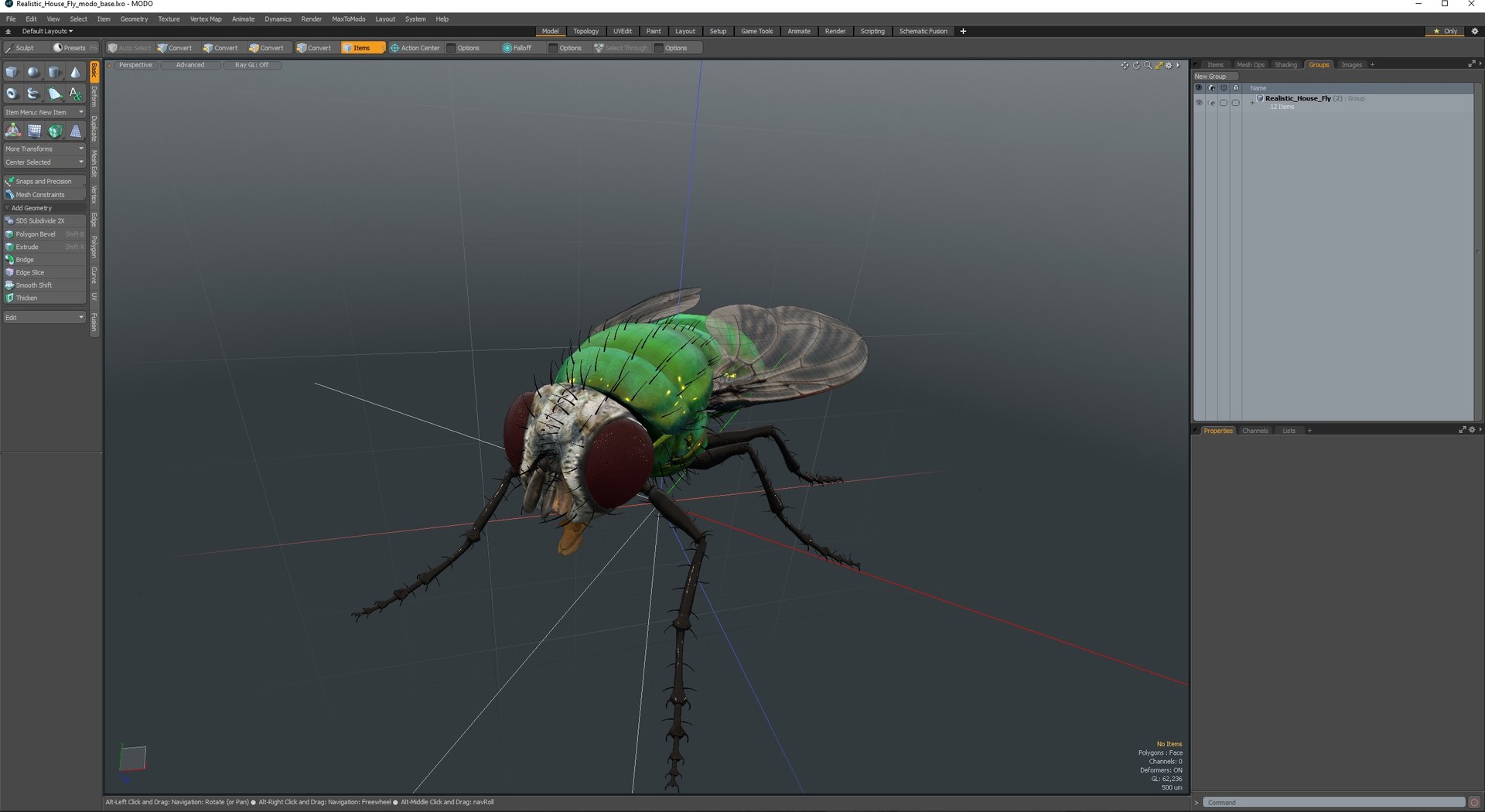 3D Realistic House Fly Model - TurboSquid 2329716