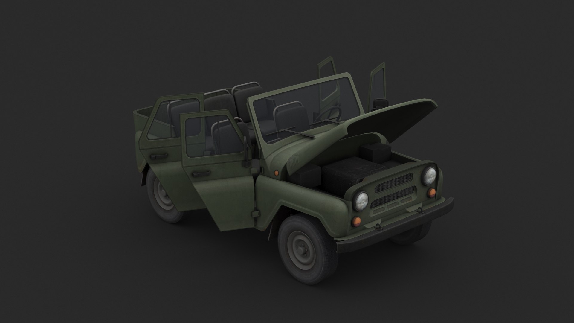 Uaz 3D Model - TurboSquid 1678339
