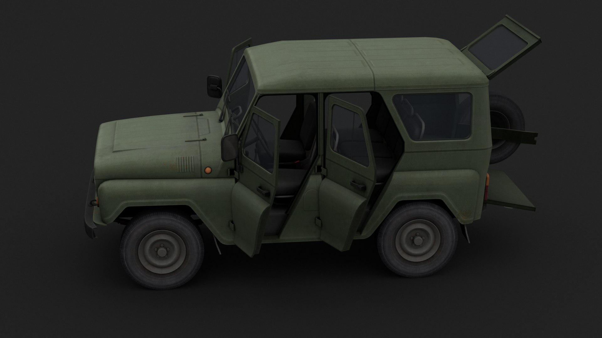 Uaz 3D model - TurboSquid 1678339