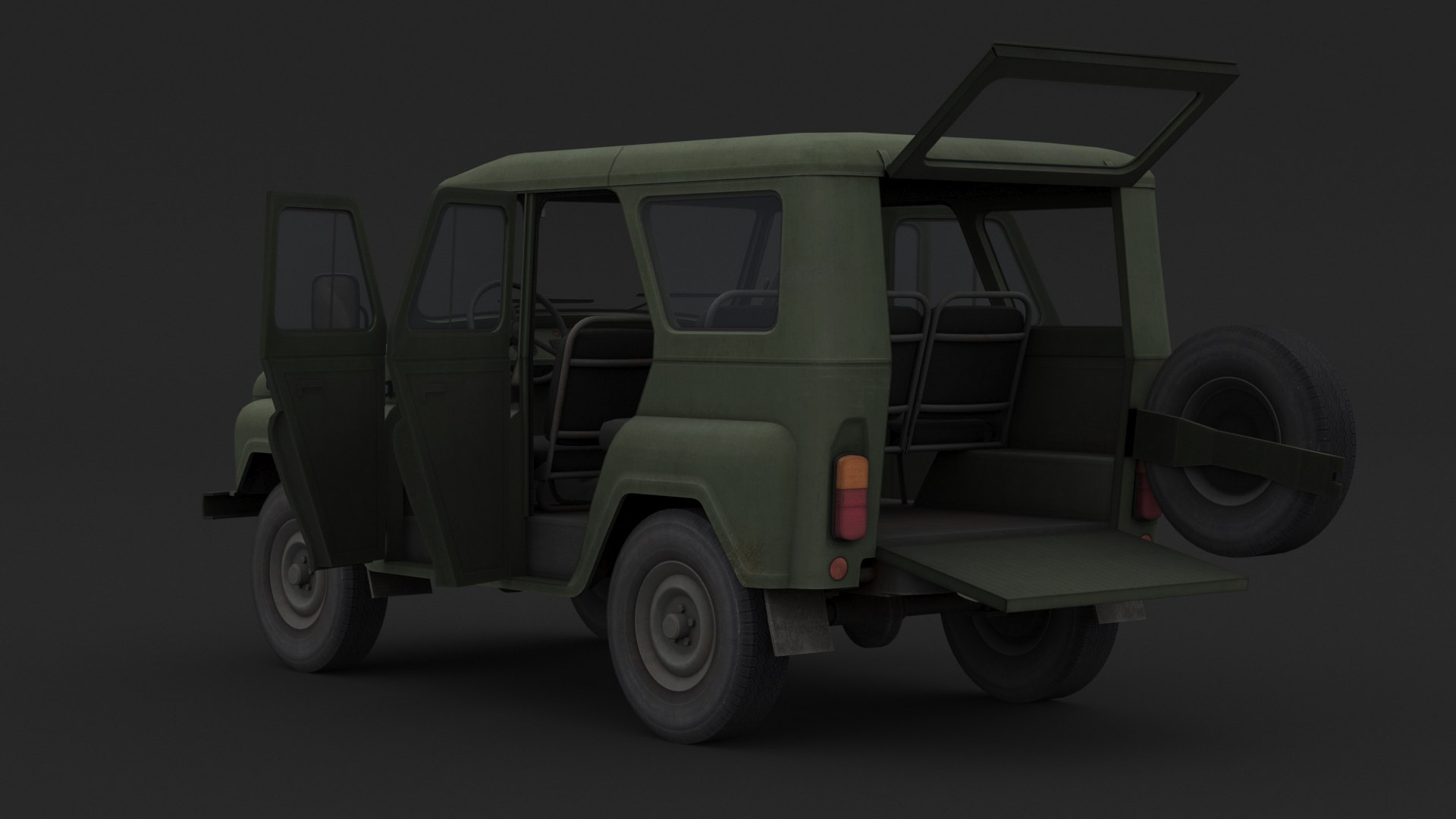 Uaz 3D Model - TurboSquid 1678339