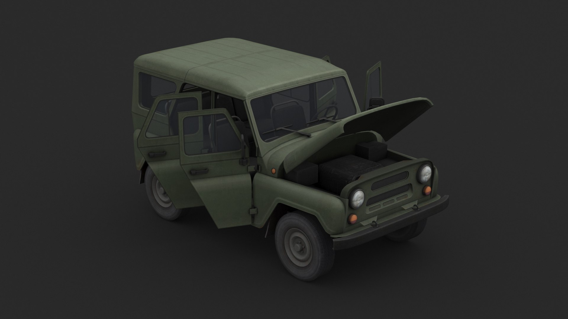 Uaz 3D Model - TurboSquid 1678339