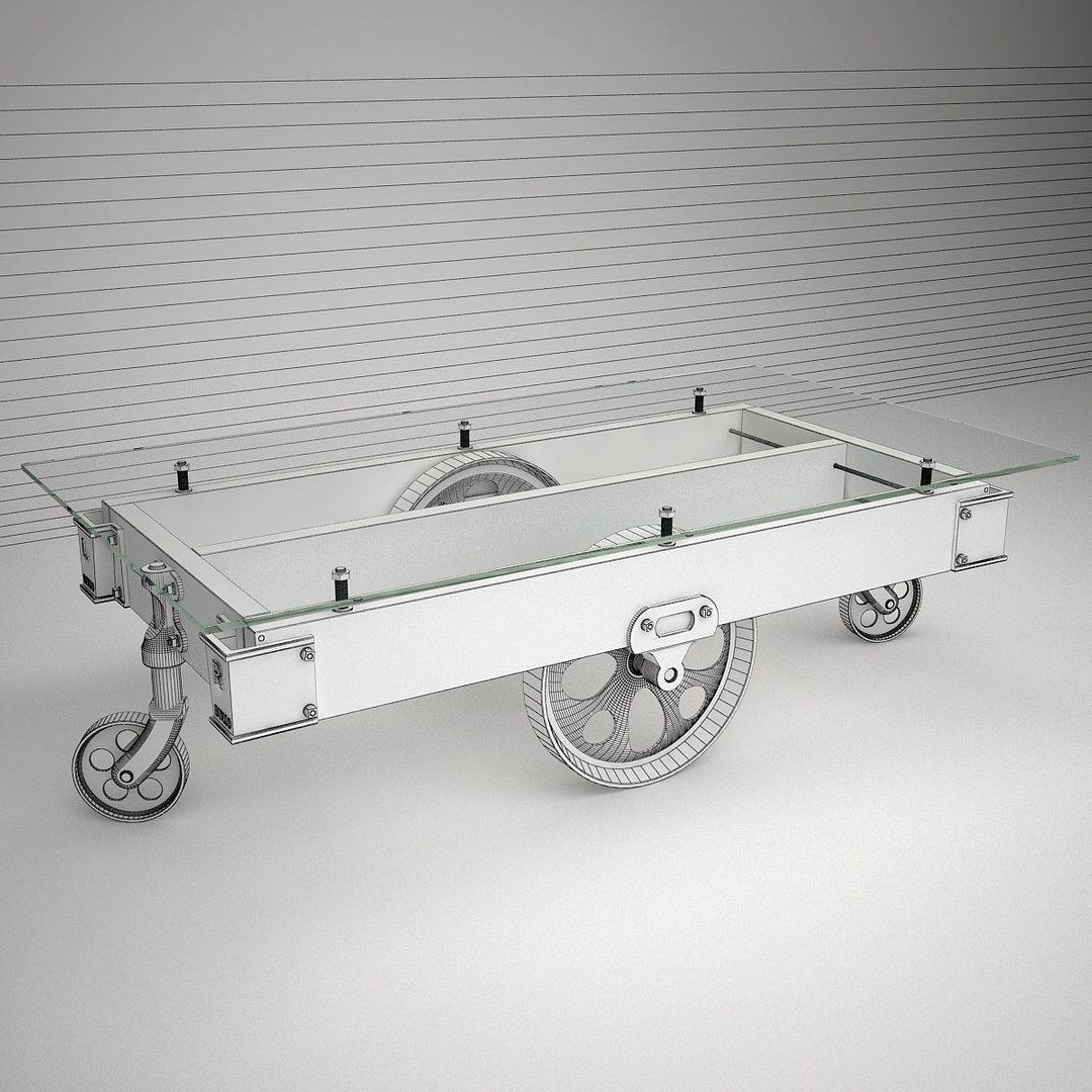 3d factory cart glass