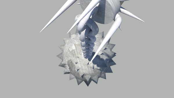 3d medieval flail model
