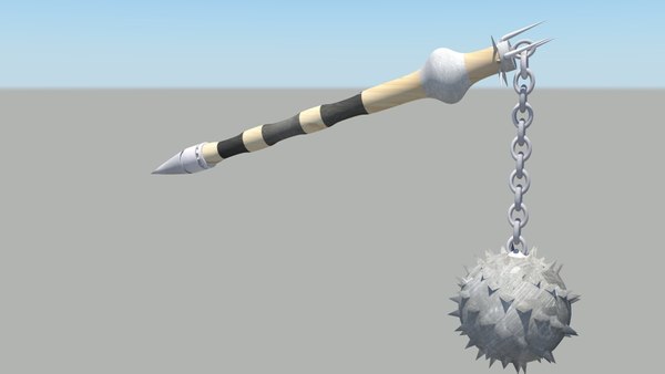3d medieval flail model