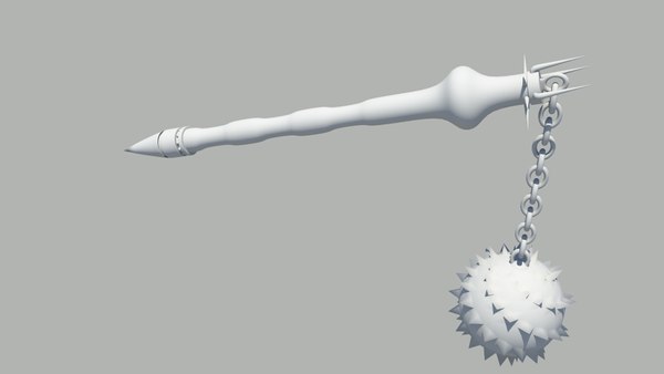 3d medieval flail model