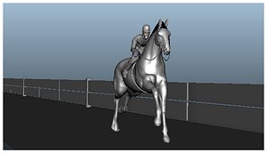 3D People-Horse Models | TurboSquid