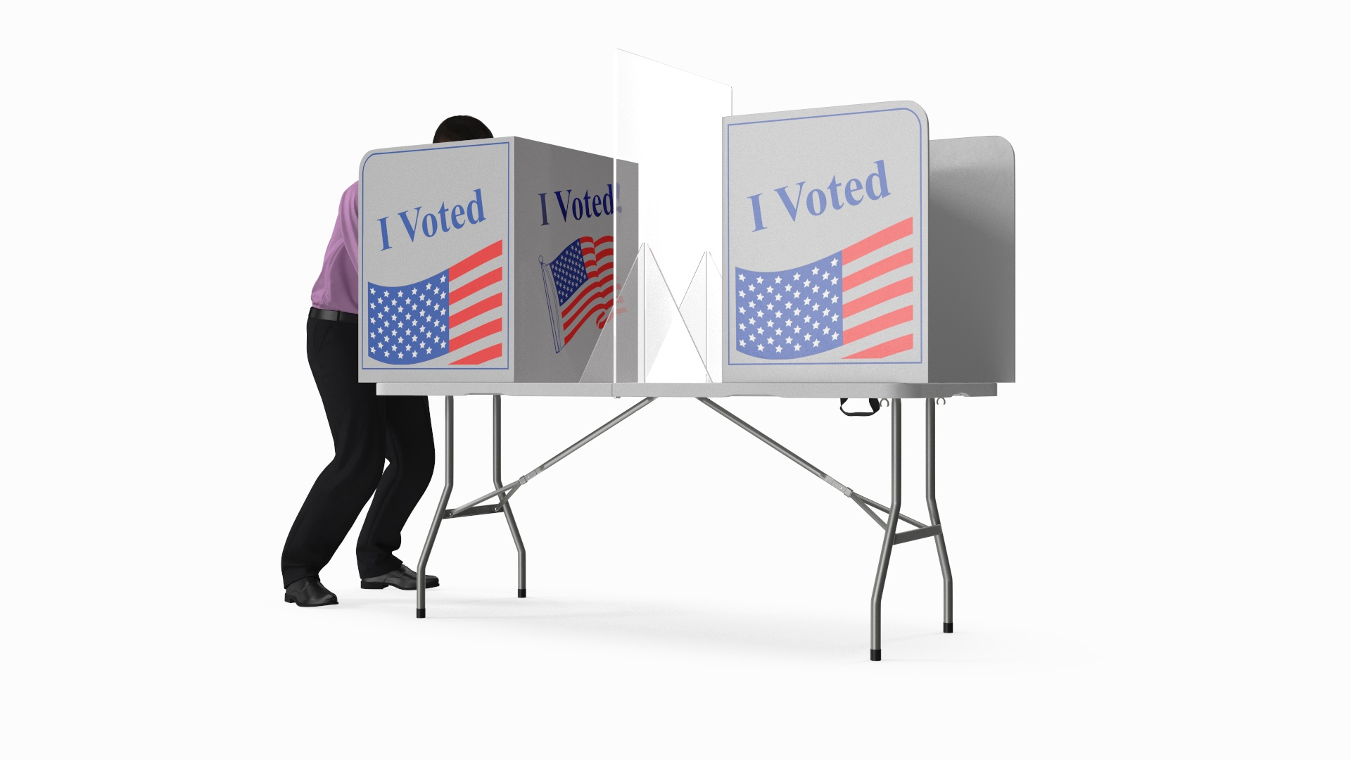 Man With Voting Table Fur Rigged 3D Model - TurboSquid 2307425