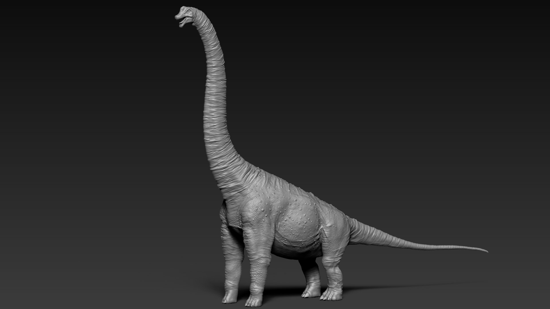 Brachiosaurus Sculpt Project 3D - TurboSquid 1992693
