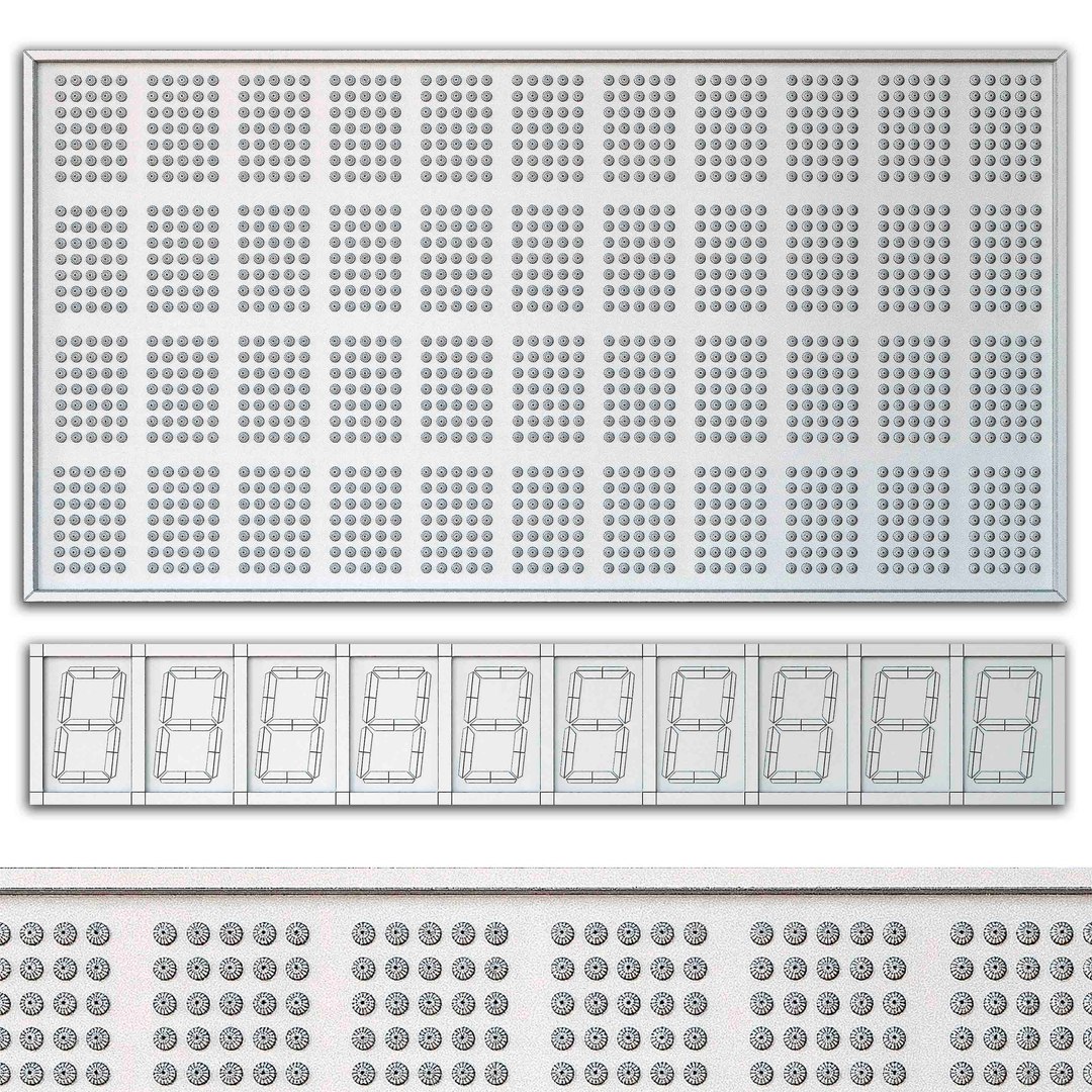 Led Display Modules Set 3D Model - TurboSquid 1383759